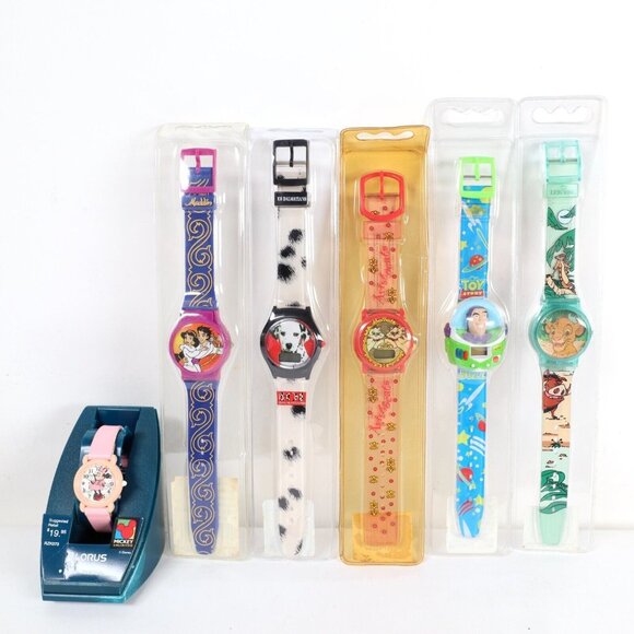Disney | Accessories | Disney Watch Lot Of 6 Toy Story Aristocats Lion ...